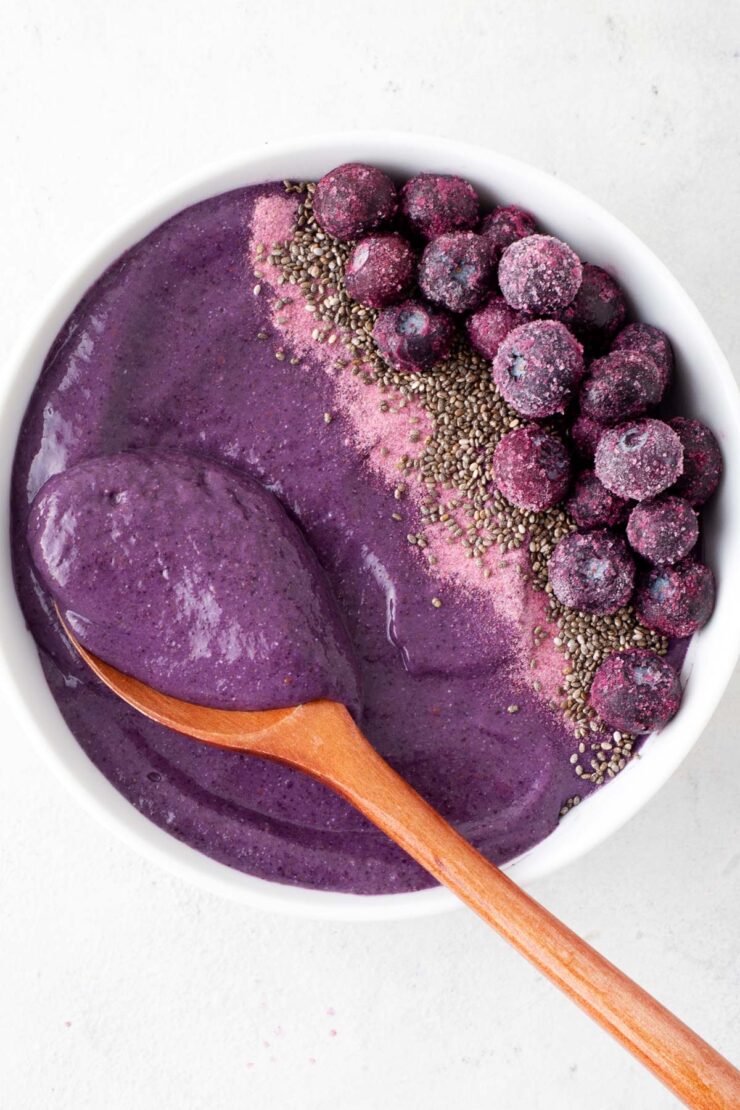 Purple Sweet Potato Smoothie Bowl - Smoothies and Shakes