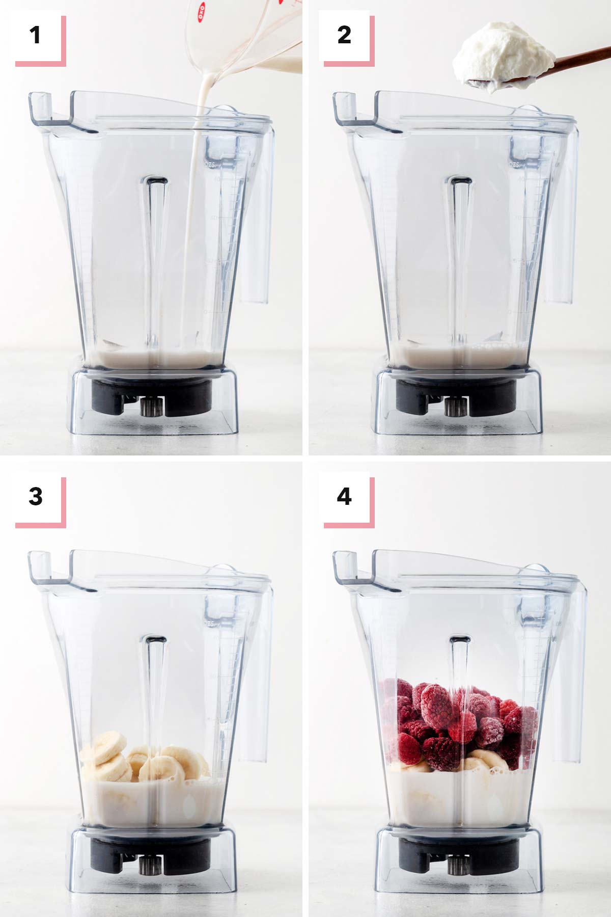 Simple Raspberry Smoothie - Smoothies and Shakes